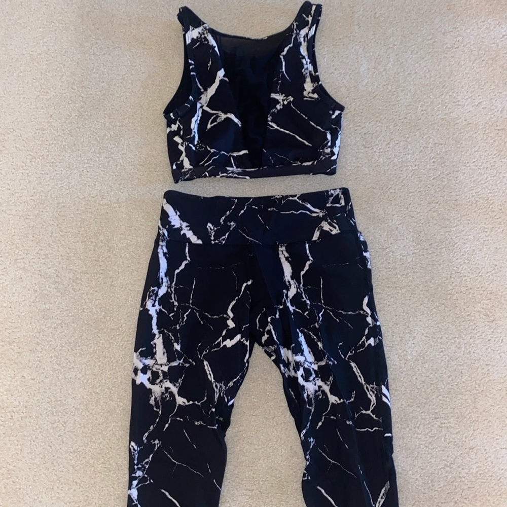 Varley Matching Set Black And White Marble - Gem